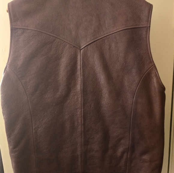 Coronado Leather | Suits & Blazers | Coronado Bison Leather Vest L ...